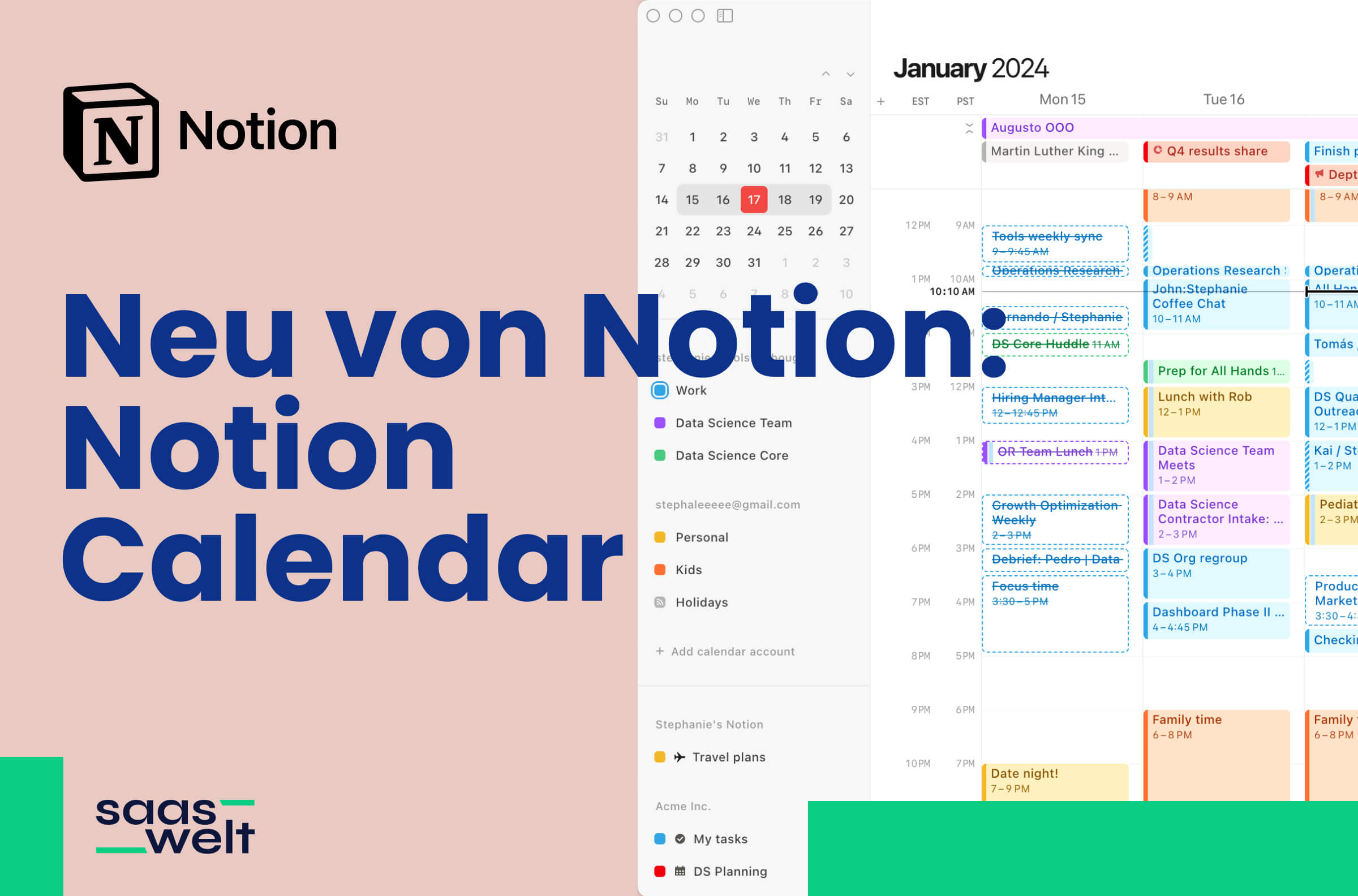 Neu von Notion: Der Notion Calendar für revolutionierte Terminplanung | SaaS-Welt.de